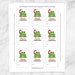 Printable Frog Gift Tags, Cute Santa Hat Frog Hoppy Christmas DIY Gift ...