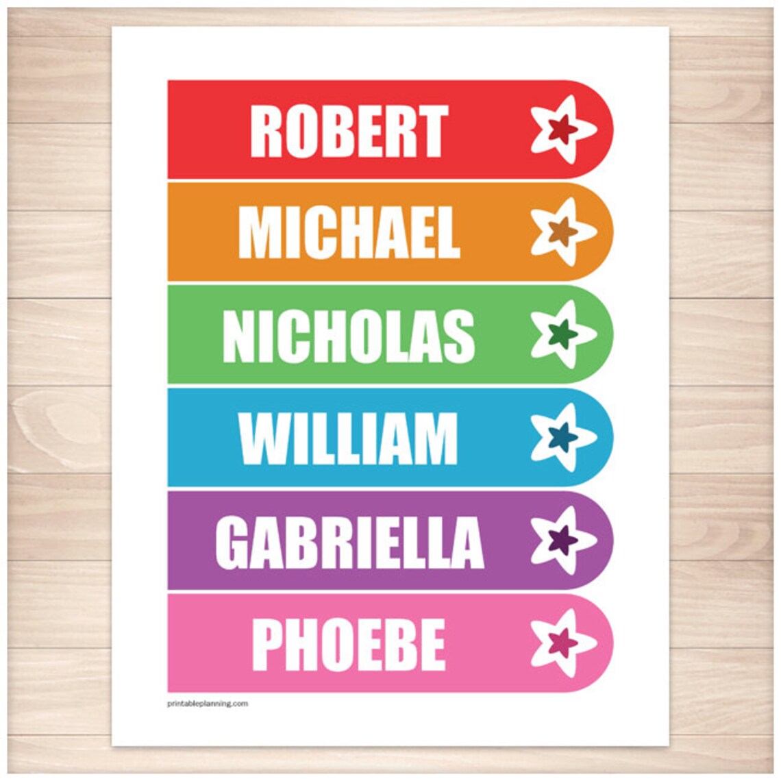 Printable Personalized Rainbow Star Bookmarks Editable PDF - Etsy