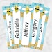 Printable Personalized Bee Bookmarks - Cute Honeycomb, School Student ...