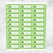 Printable Green Frog Name Labels for School Supplies - Personalized 2 5 ...