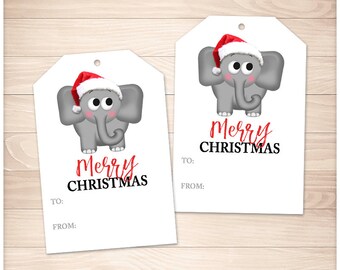 Elephant Gift Tags - Etsy