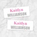 Printable Name Labels PINK for School Supplies - Personalized 2 5/8" X ...