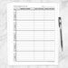 Printable Weekly School Assignments Sheet - Homework Assigned, Test and ...