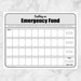 Printable Emergency Fund Worksheet - Chart for Building an Emergency ...
