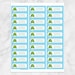 Printable Frog Book Labels, Blue, Personalized 2 5/8" X 1" Labels ...