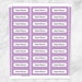 Printable Purple Name Labels for School Supplies - Personalized 2 5/8 ...