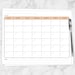 Printable Blank Calendar BUNDLE, Monthly Full Pages, 6 Colored PDF ...
