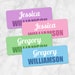 Printable Name Labels BUNDLE for School Supplies Colored - Etsy