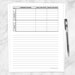 Printable Weekly School Assignments Sheet - Homework Assigned, Test and ...
