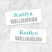 Printable Name Labels TURQUOISE for School Supplies - Personalized 2 5/ ...