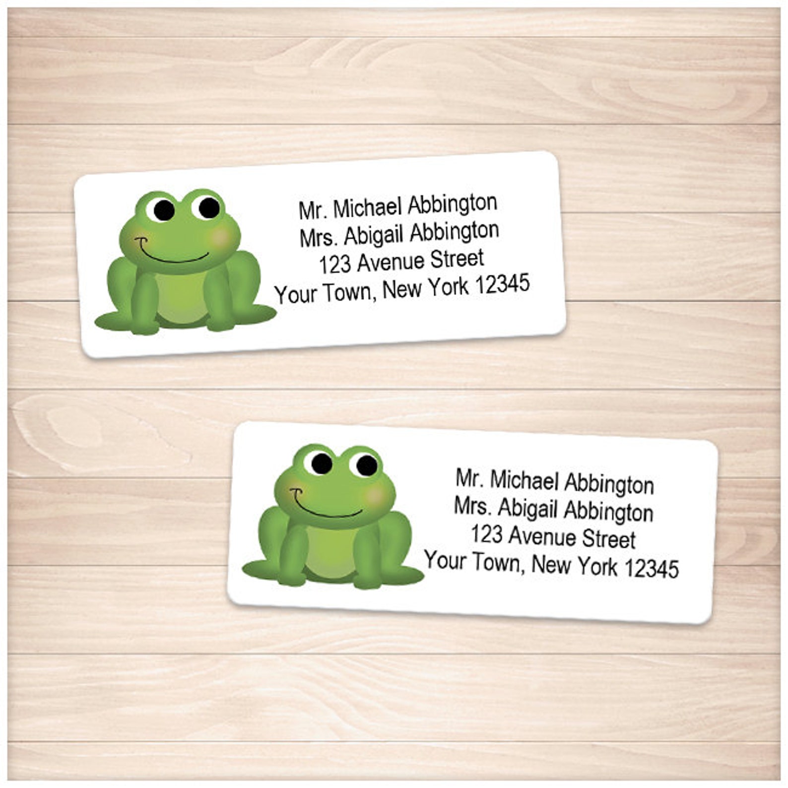 Printable Frog Address Labels Adorable Green Froggy - Etsy