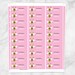 Printable Bee Name Labels for School Supplies - Pink, Personalized 2 5/ ...