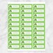 Printable Frog Book Labels, Green, Personalized 2 5/8" X 1" Labels ...