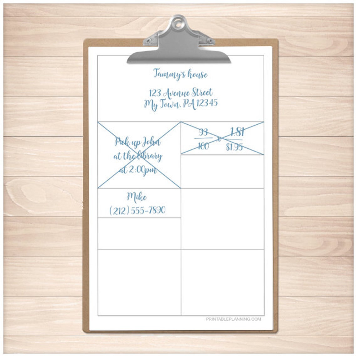Printable Scratch Paper Compartmentalized Half Page 2 per | Etsy