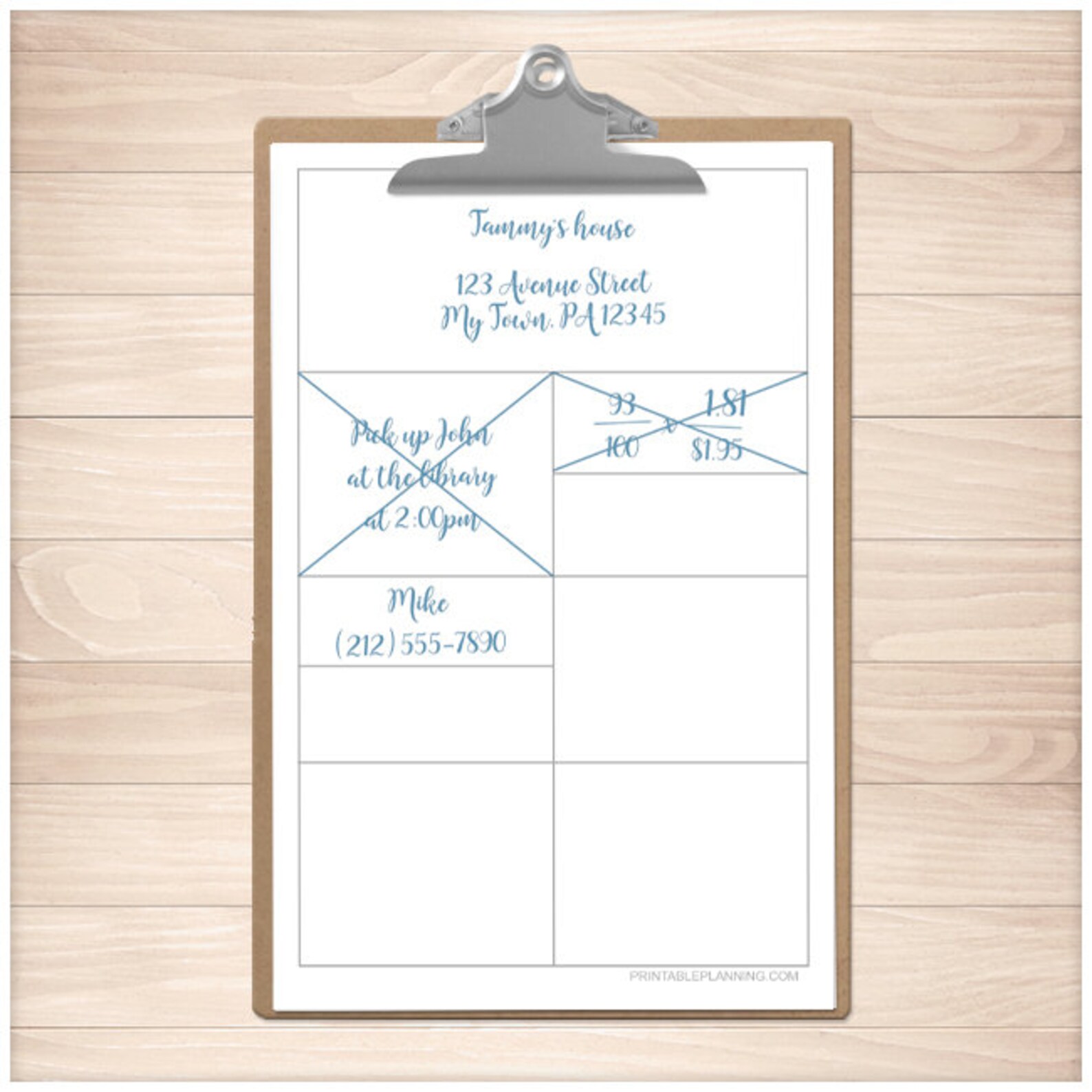 Printable Scratch Paper Compartmentalized Half Page 2 per | Etsy
