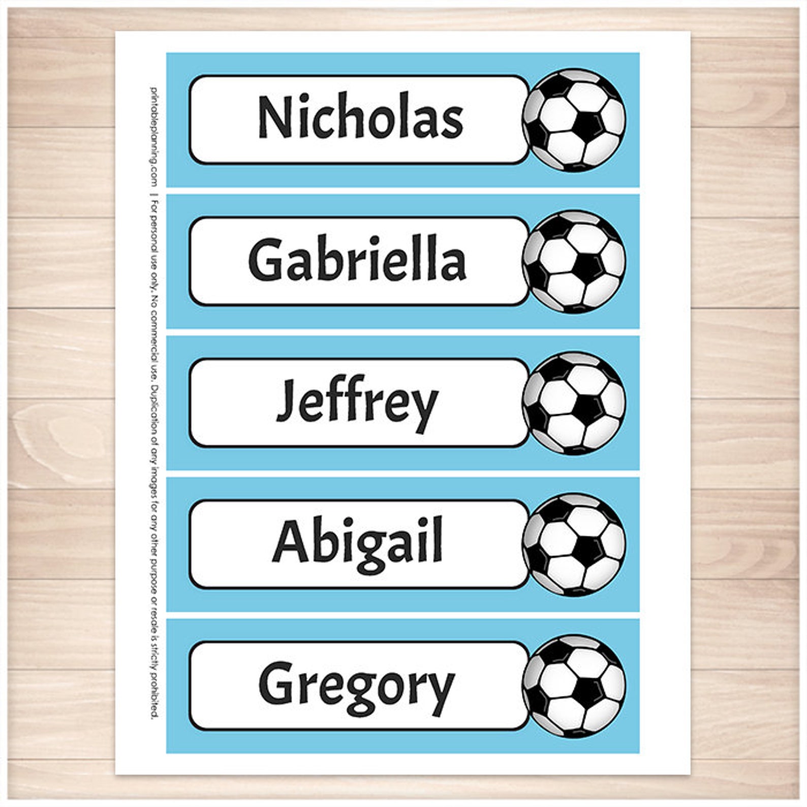 Printable Personalized Soccer Bookmarks Green Purple Pink - Etsy
