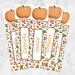 Printable Personalized Fall Bookmarks, Pumpkin Leaves, School Student ...