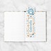 Printable Personalized Paw Print Bookmarks, Blue Orange Hearts, School ...