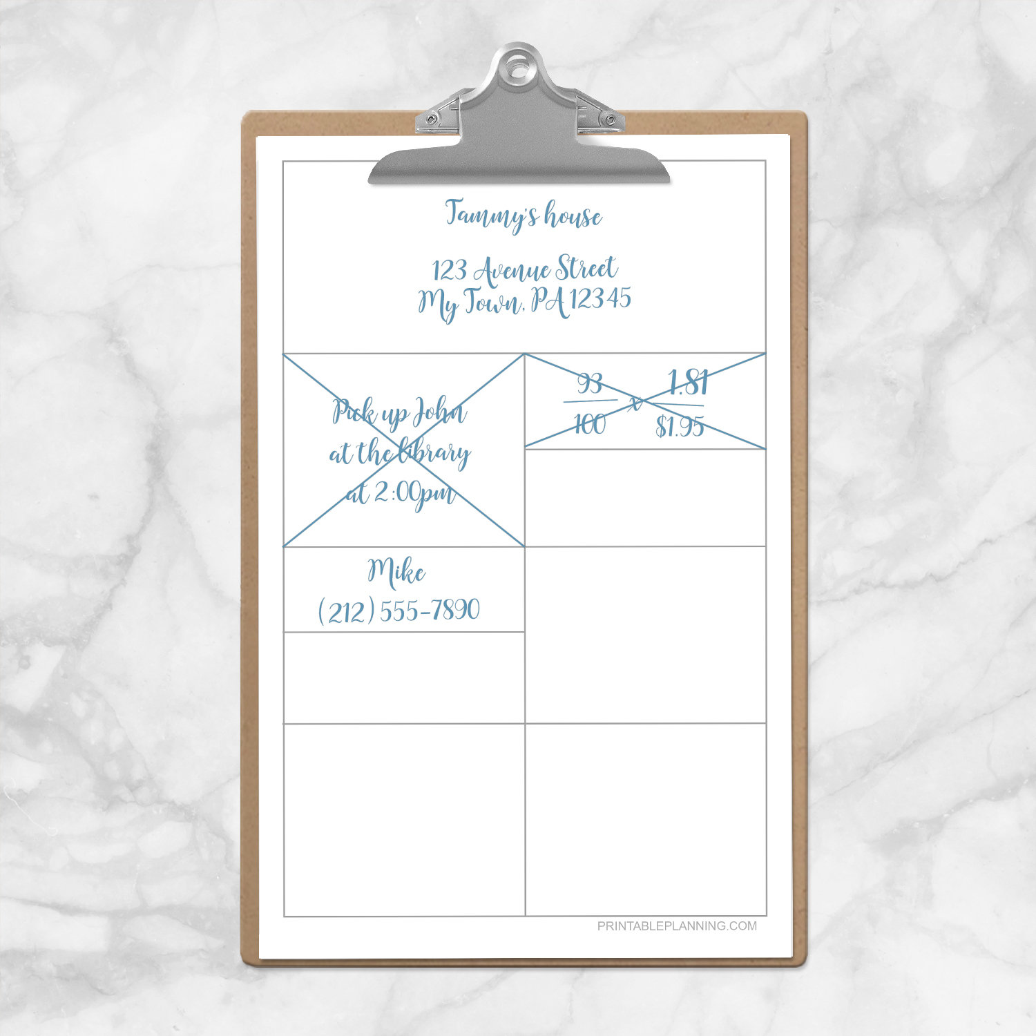 Printable Scratch Paper, Compartmentalized, Half Page, 2 per Page ...