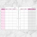 Printable Weekly Lesson Plan for Teachers, Pink School Planner Pages ...
