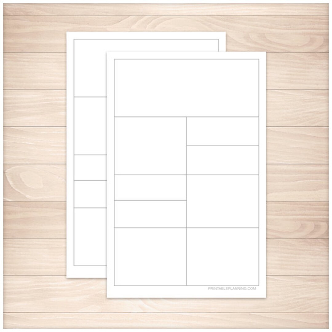 Printable Scratch Paper Compartmentalized Half Page 2 per - Etsy