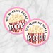 Printable Popcorn 'you Make My Heart Pop' Round Favor Gift Tags or ...