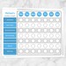 Printable Personalized Chore Chart BUNDLE, Blue and Green Weekly Chore ...