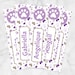 Printable Personalized Paw Print Bookmarks, Purple Brown Hearts, School ...