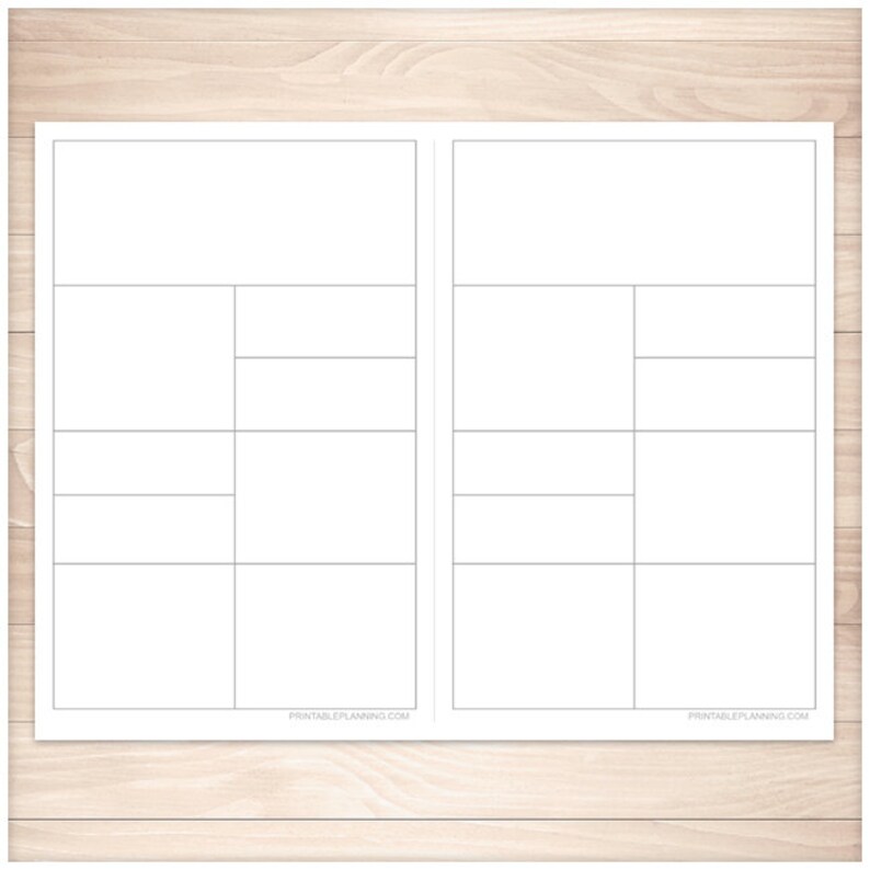 Printable Scratch Paper Compartmentalized Half Page 2 per - Etsy