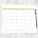 Printable Blank Calendar BUNDLE, Monthly Full Pages, 6 Colored PDF ...