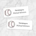 Printable Baseball Name Labels for School Supplies - Personalized 2 5/8 ...