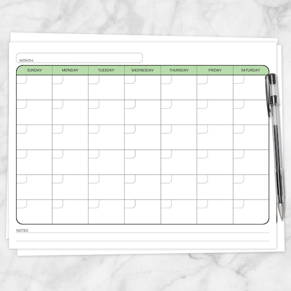 Blank Monthly Calendar Printable Pdf Simple Monthly Calendar Printable