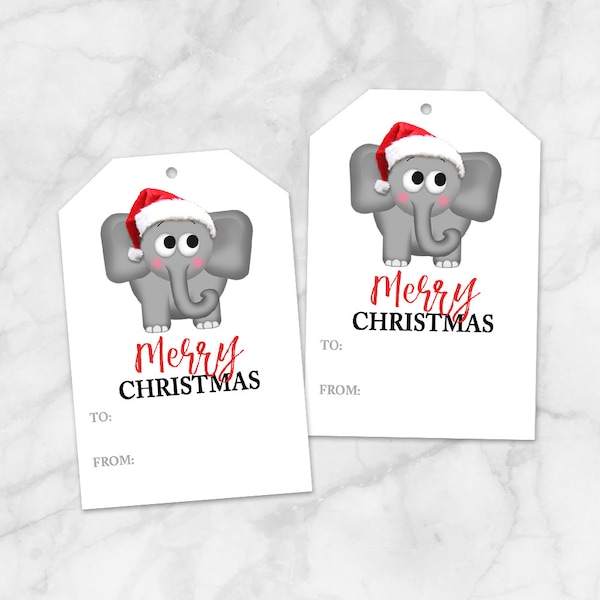 Elephant Gift Tags - Etsy