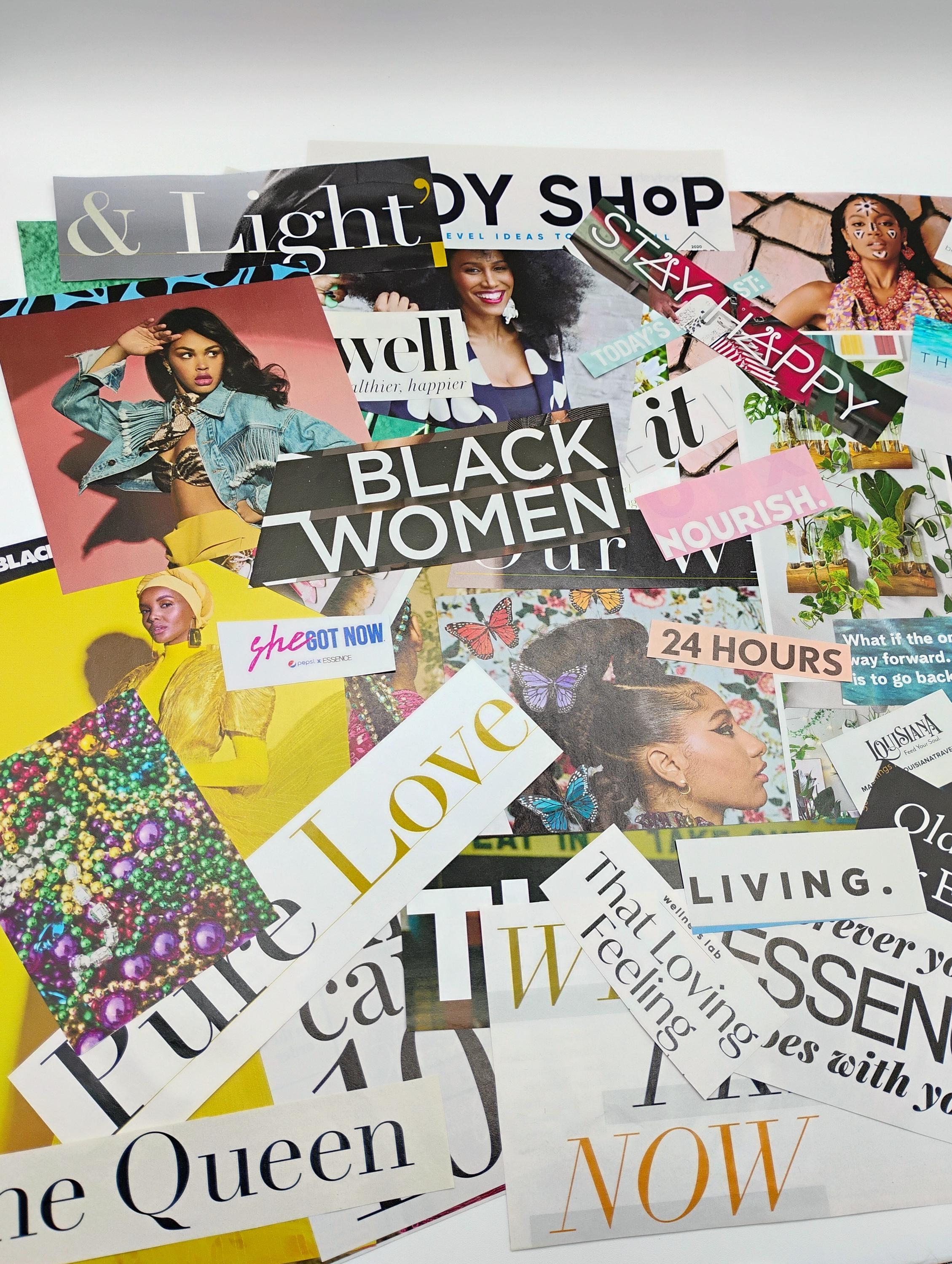 Black Women's Magazine Cuttings for Scrapbooking & Vision Boards 300 ...
