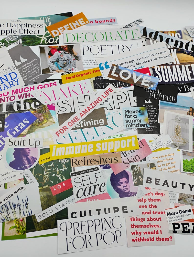 Black Women's Magazine Cuttings for Scrapbooking & Vision Boards 300 ...