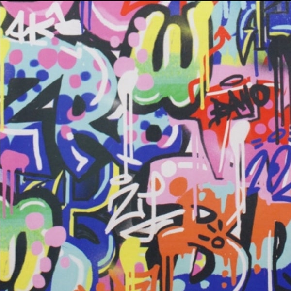 Graffiti Fabric - Etsy