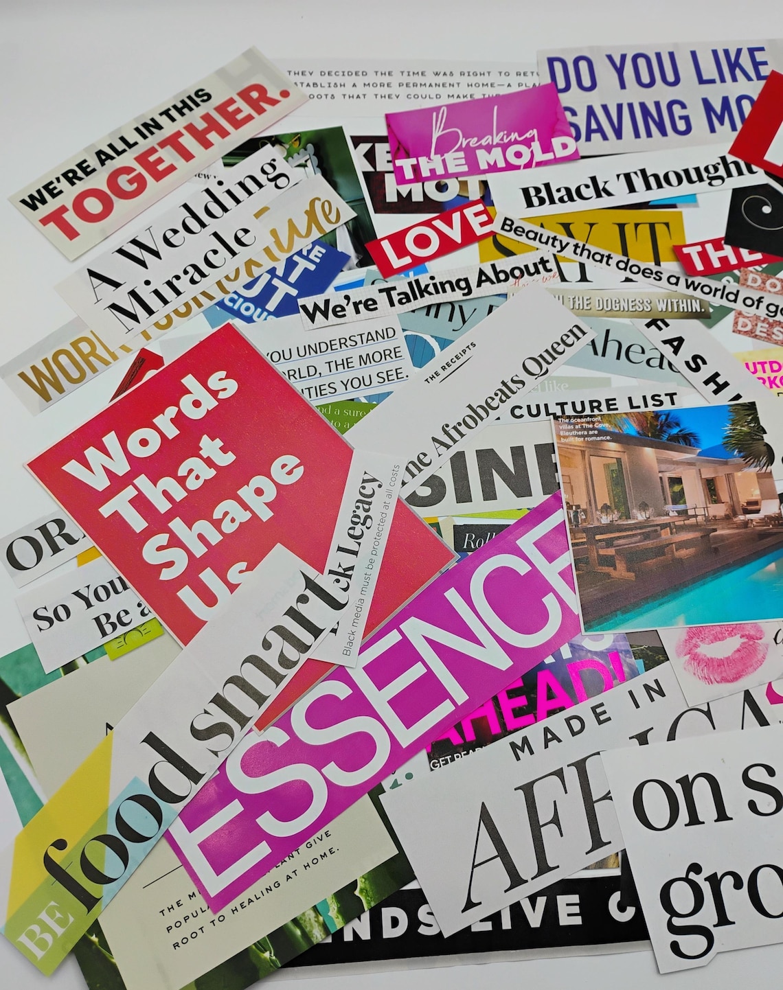 Black Women's Magazine Cuttings for Scrapbooking & Vision Boards 300 ...