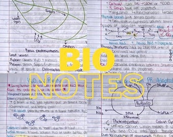 AP Biology Unit 1 Review Notes - Office & School Supplies - Etsy