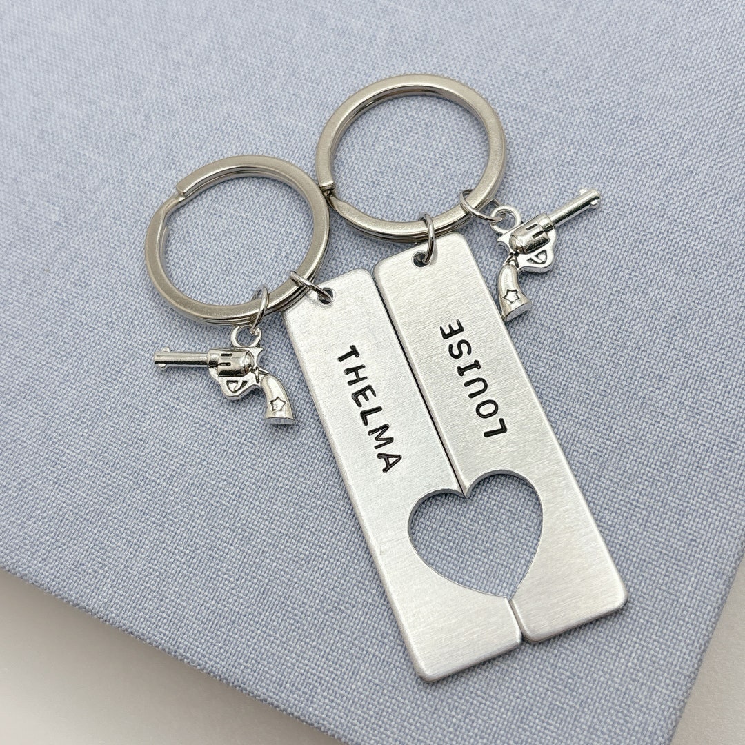 Thelma and Louise Keychain Set / Best Friends Set Keychain / BFF Gift ...