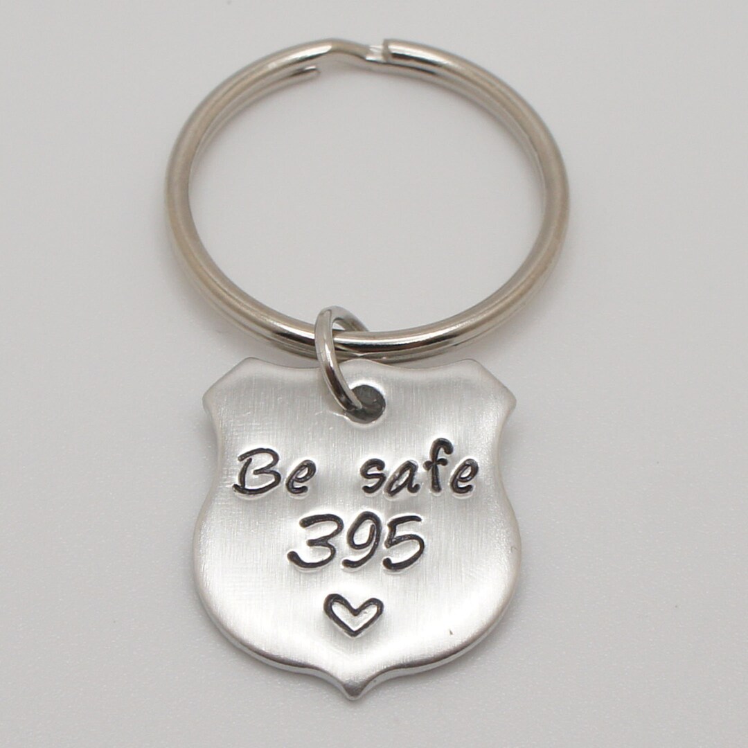 Police Badge Keychain. Badge Number. Police Officer Keychain. Police ...