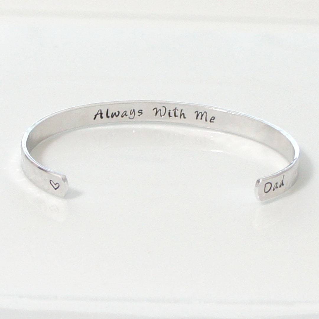 Always With Me Dad Bracelet. Memorial Jewelry. Remembrance Bracelet ...