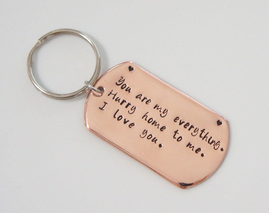 You Are My Everything. Hurry Home to Me. Keychain. Couples - Etsy