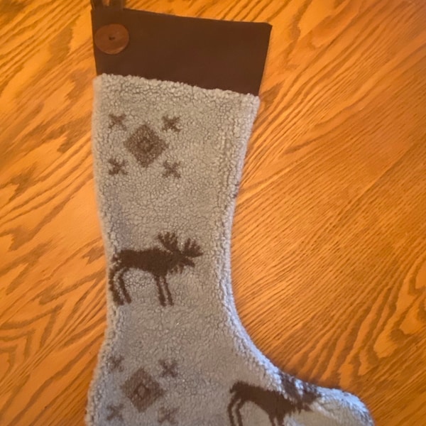 Moose Stocking - Etsy