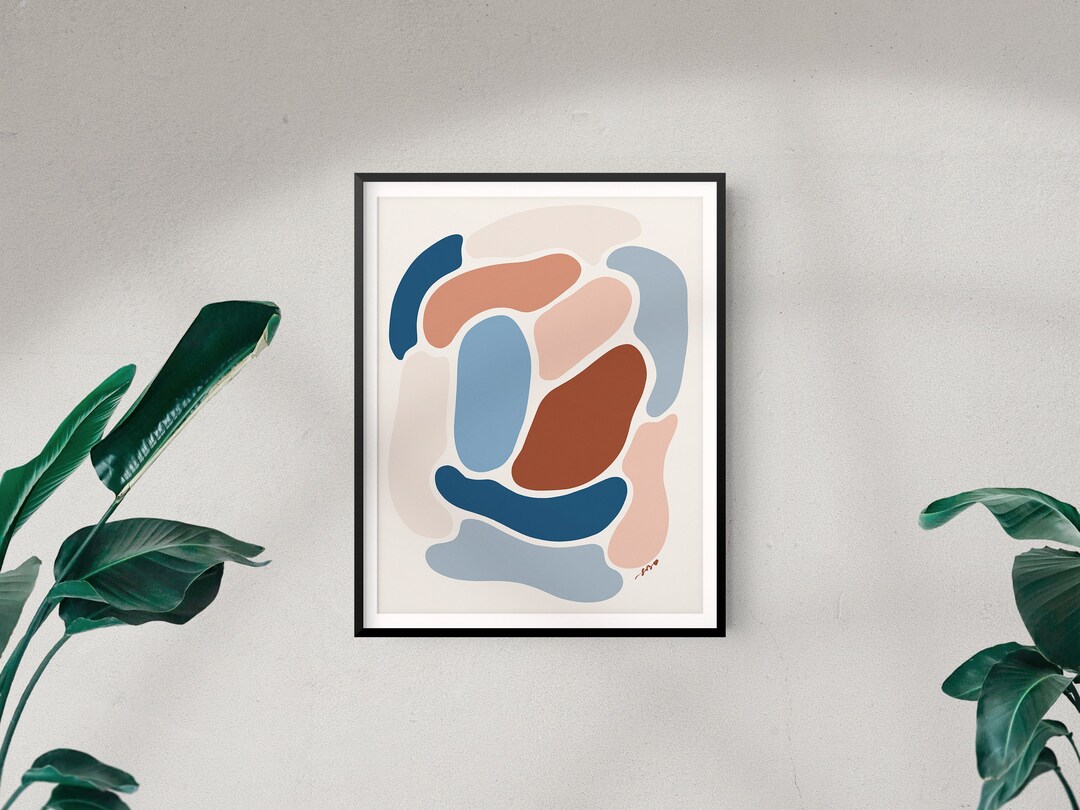 Abstract Neutral Circles Art Print | Wall Decor, Mid-century, Living ...