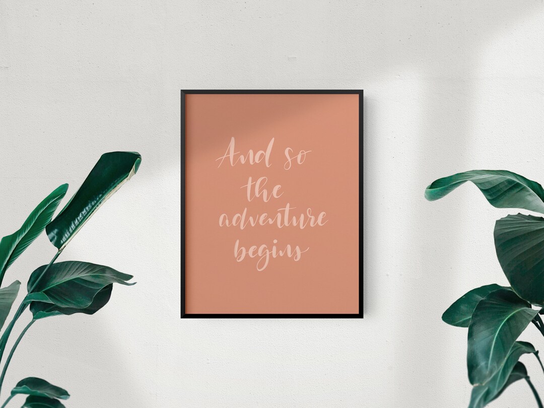 Abenteuer und Reise Zitat Poster | Hand lettering, Moderner Kunstdruck ...