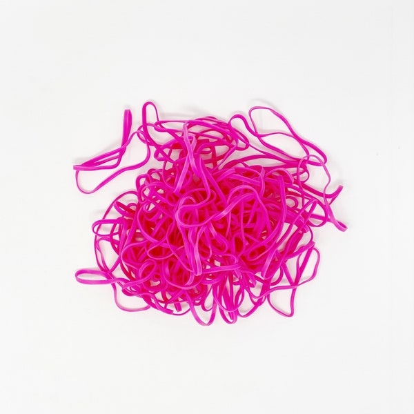 Pink Rubber Bands - Etsy