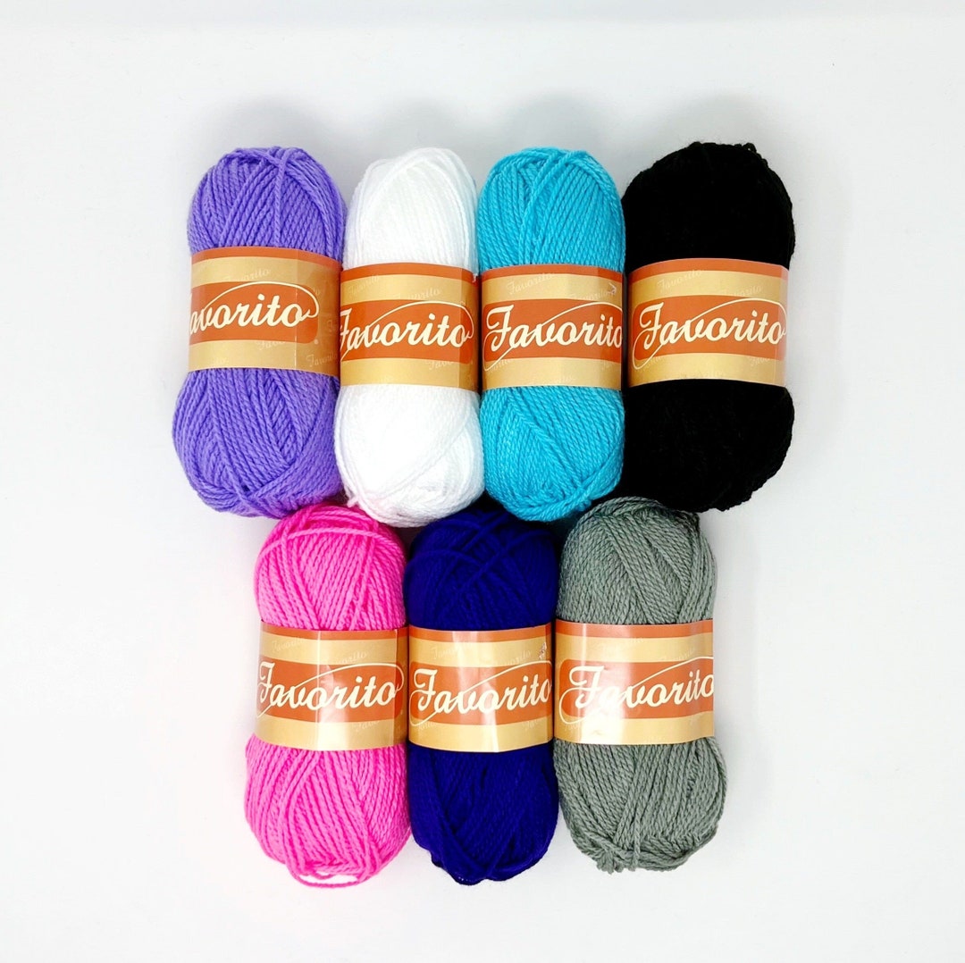 Electric Neon Yarn Bundle: 100% Acrylic, Light Worsted Weight, DK ...