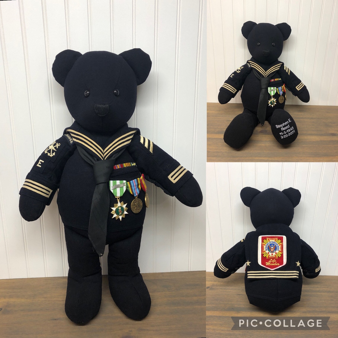 Memory Bear/keepsake Bear From Adult Uniform. | Etsy