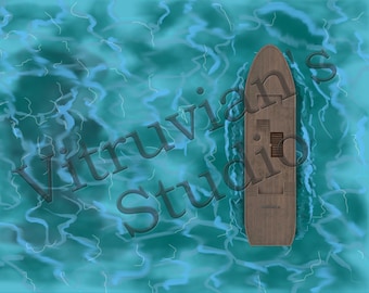 Docked Sailing Ship HD Battle Map for D&D 5E | Etsy
