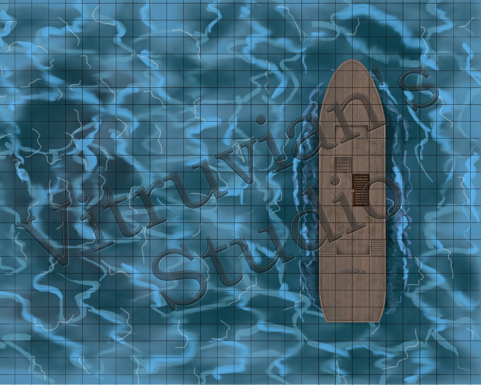 Sailing Ship, Full HD Battle Map for D&D 5E - Etsy